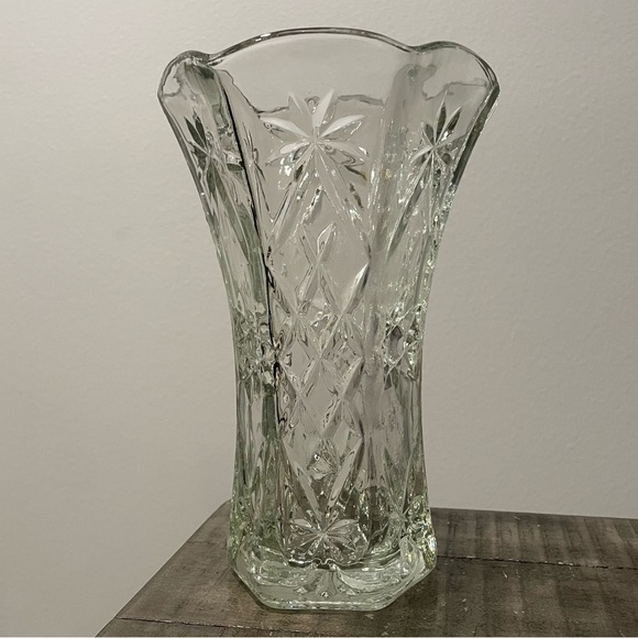 Accents | Vintage Anchor Hocking Star Of David Prescut Tall Scalloped ...